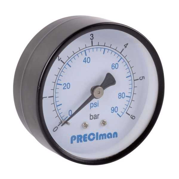 Manomètre acier axial D50 0/4bar G1/4\'